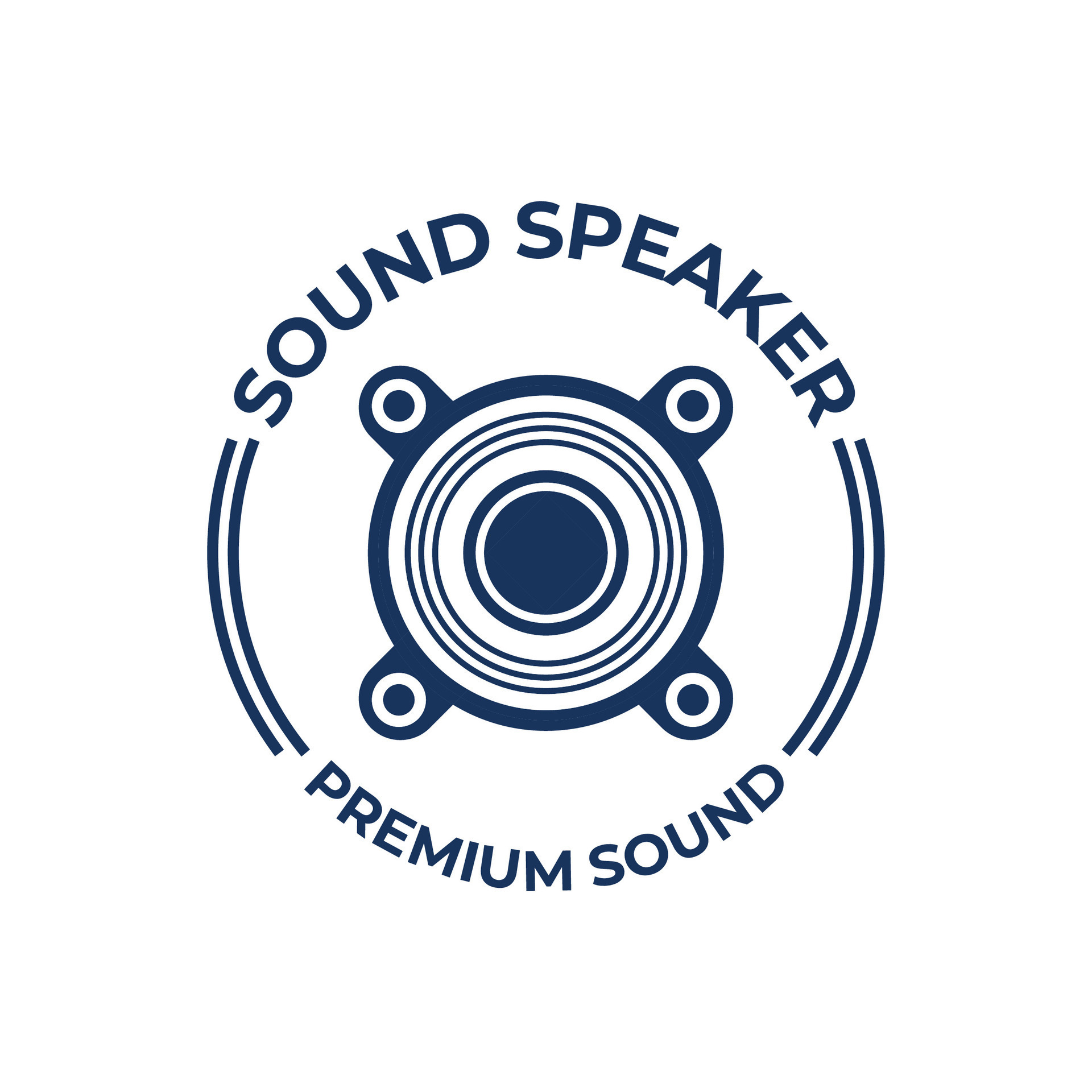 speaker sound system logo design with creative concept premium 46465999 Vector Art at Vecteezy