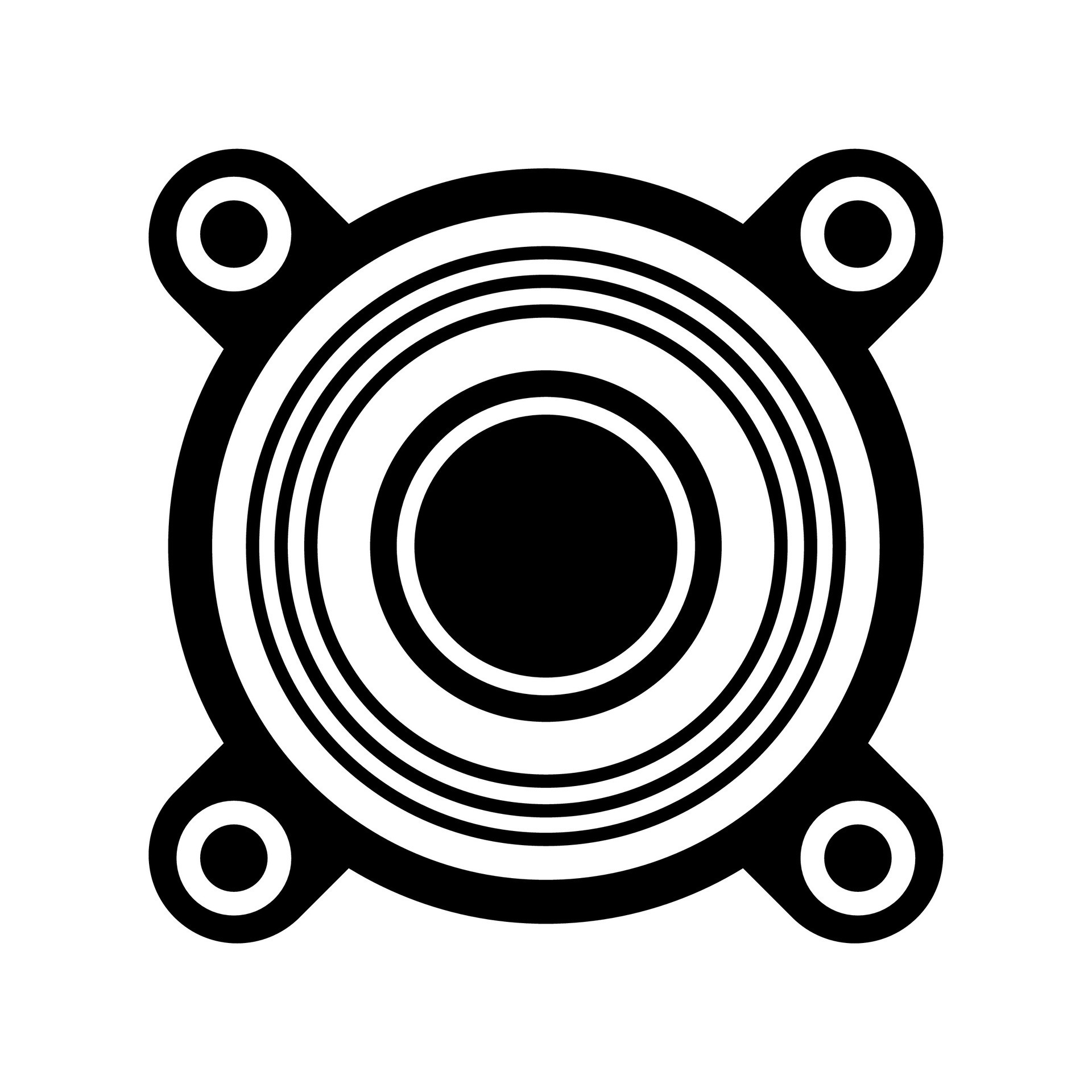Speaker Sound System Icon Design With Creative Concept Premium 46466001