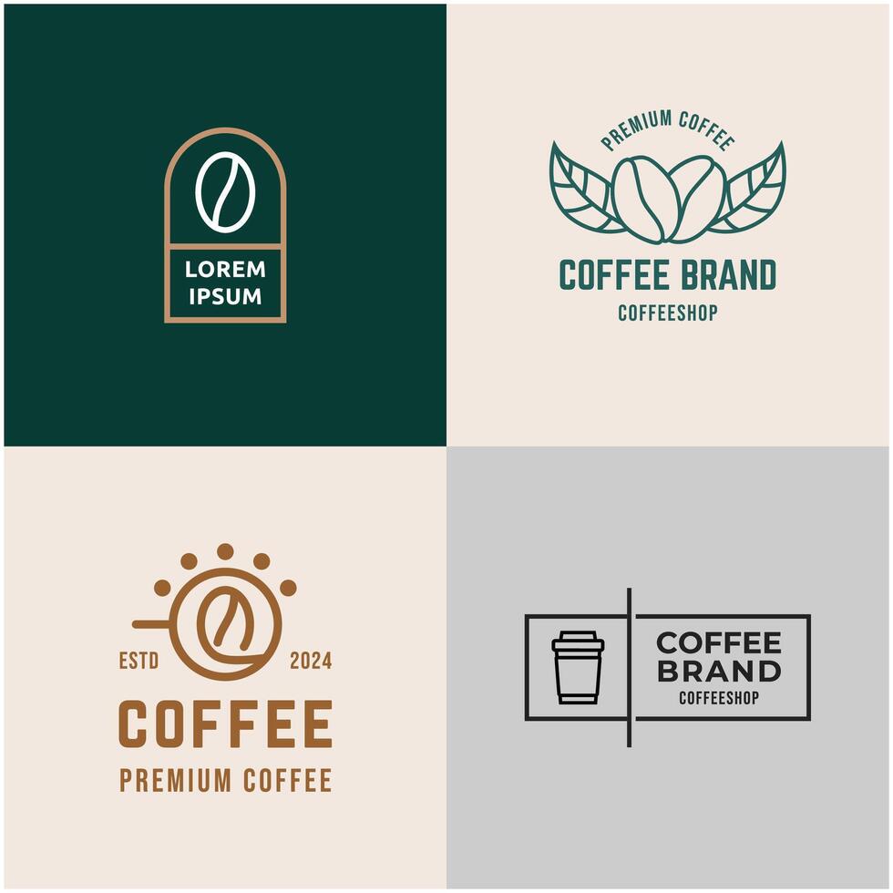 Coffee logo set collection 46466021 Vector Art at Vecteezy