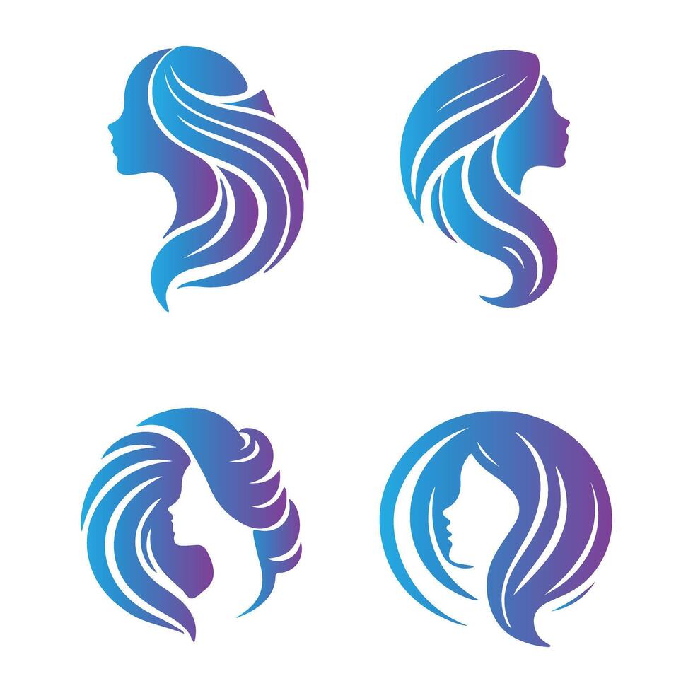 Creative Set Of Beauty Hair Style 46466865 Vector Art At Vecteezy
