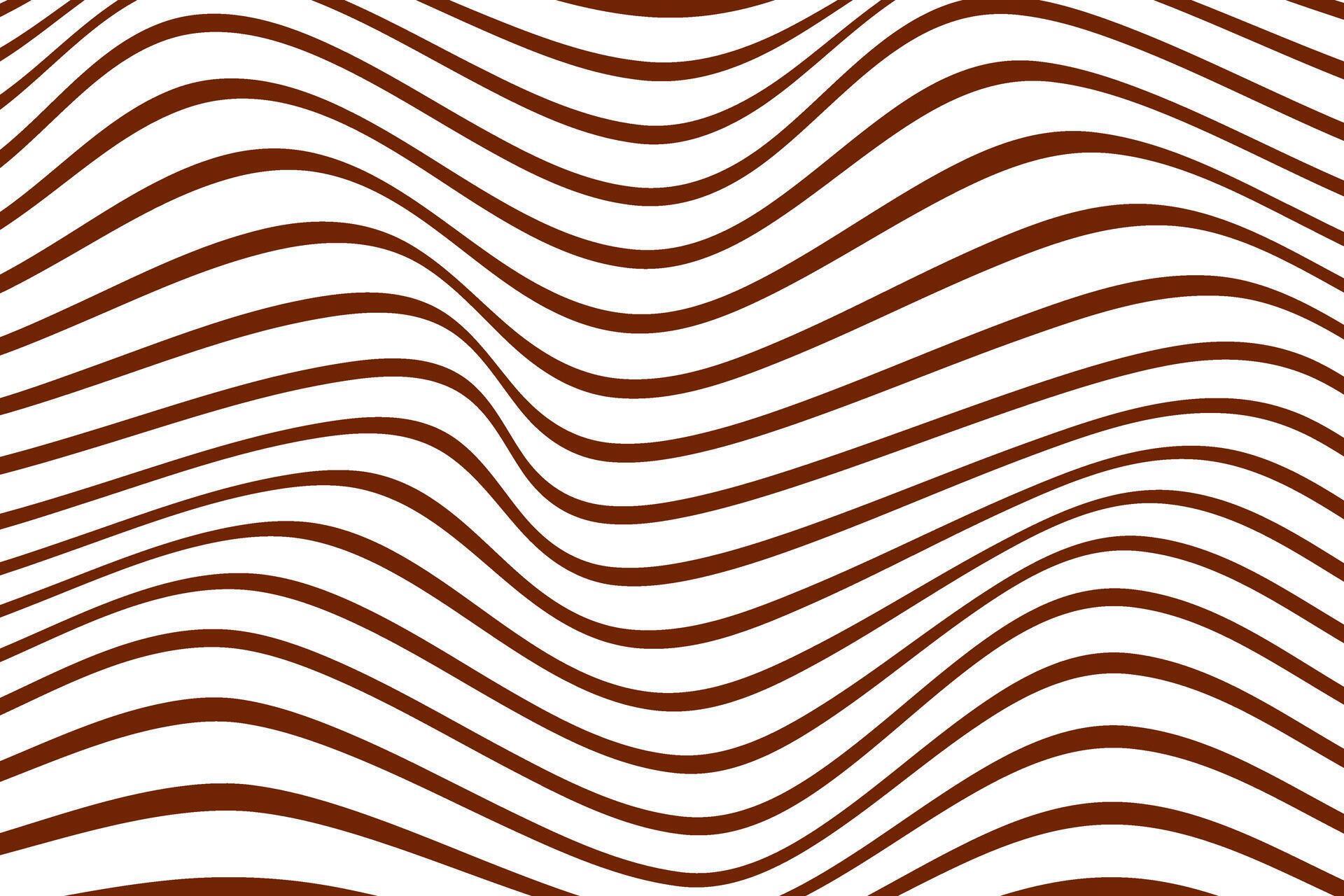 Simple Abstract Earthtone Chocolate Color Wavy Distort Pattern Abstract