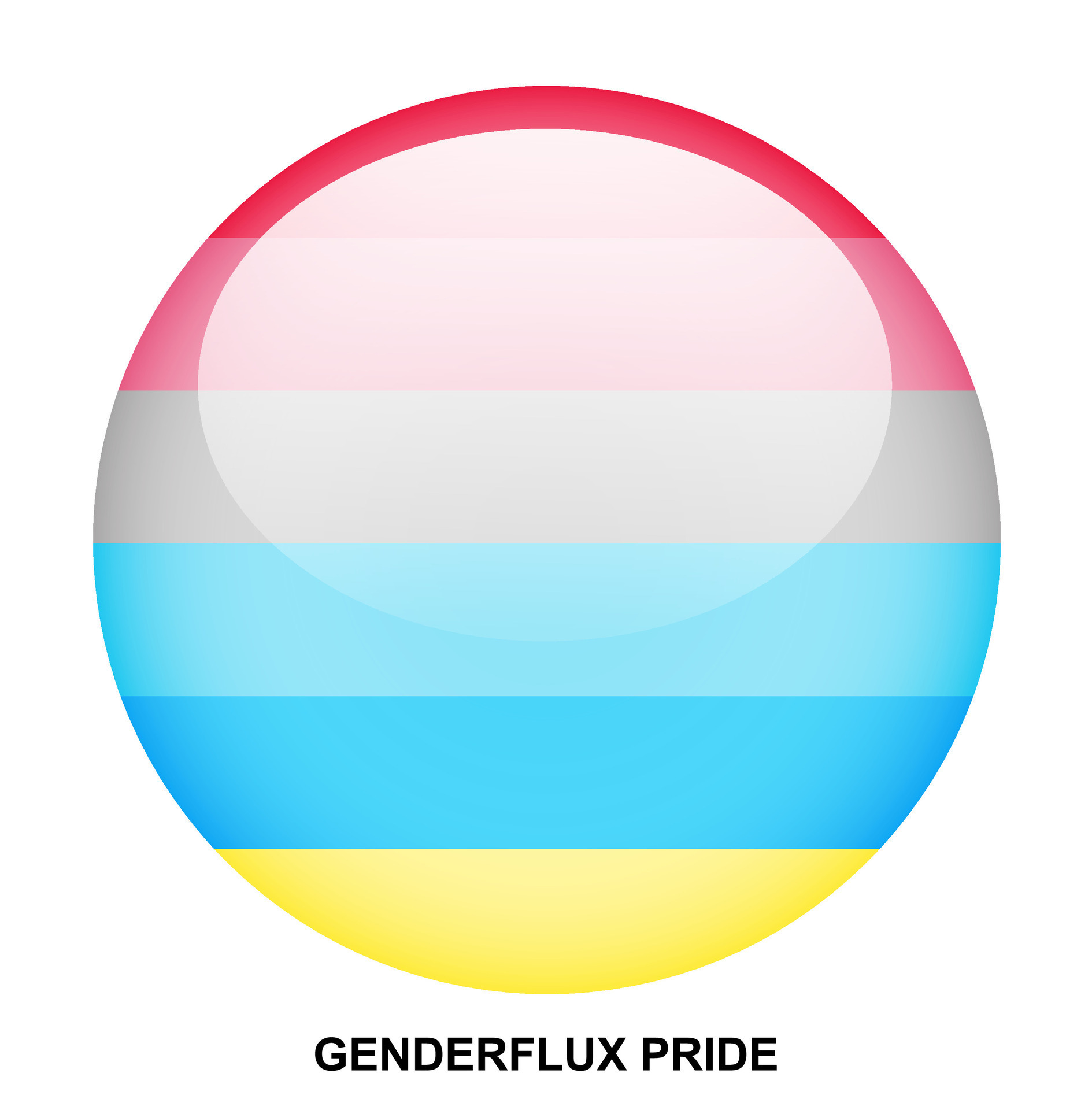 Genderflux Pride Flag Button On White Background 46467680 Vector Art At