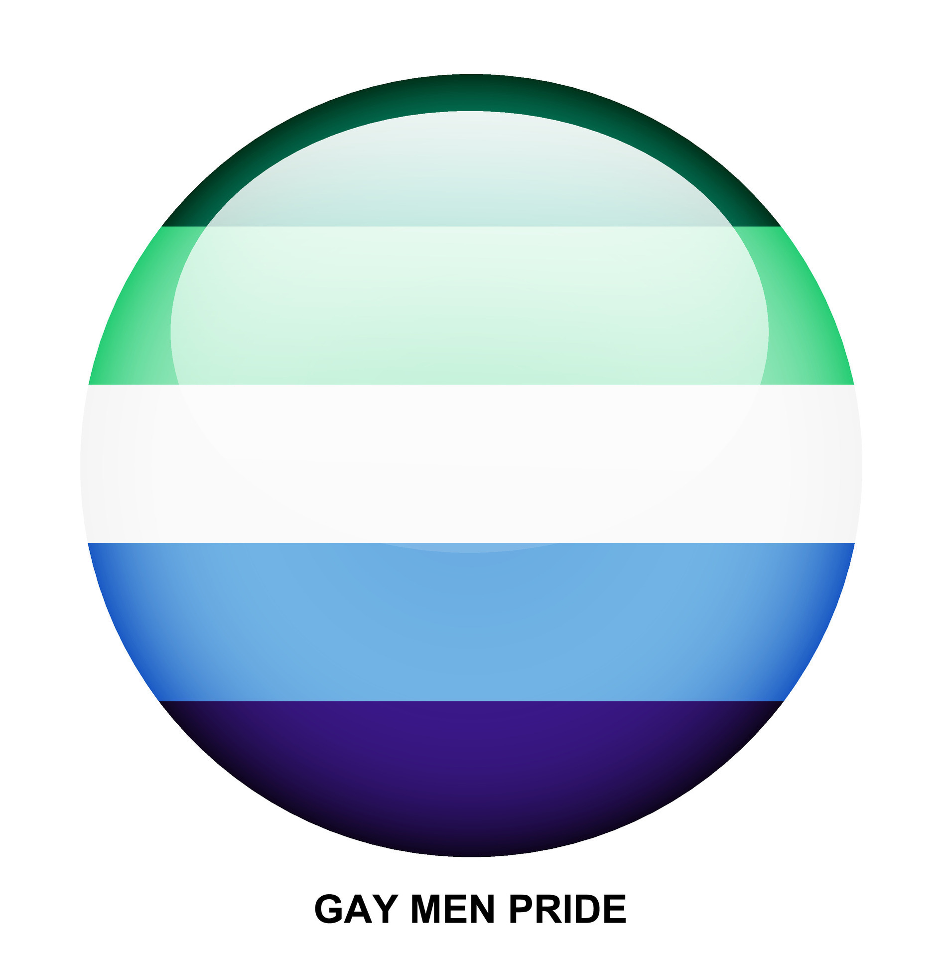 Gay Men Pride Flag Button On White Background 46467689 Vector Art At