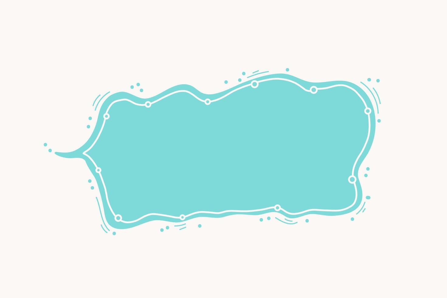Hand Drawn Funny Speech Bubble Shape Communication Icon Background