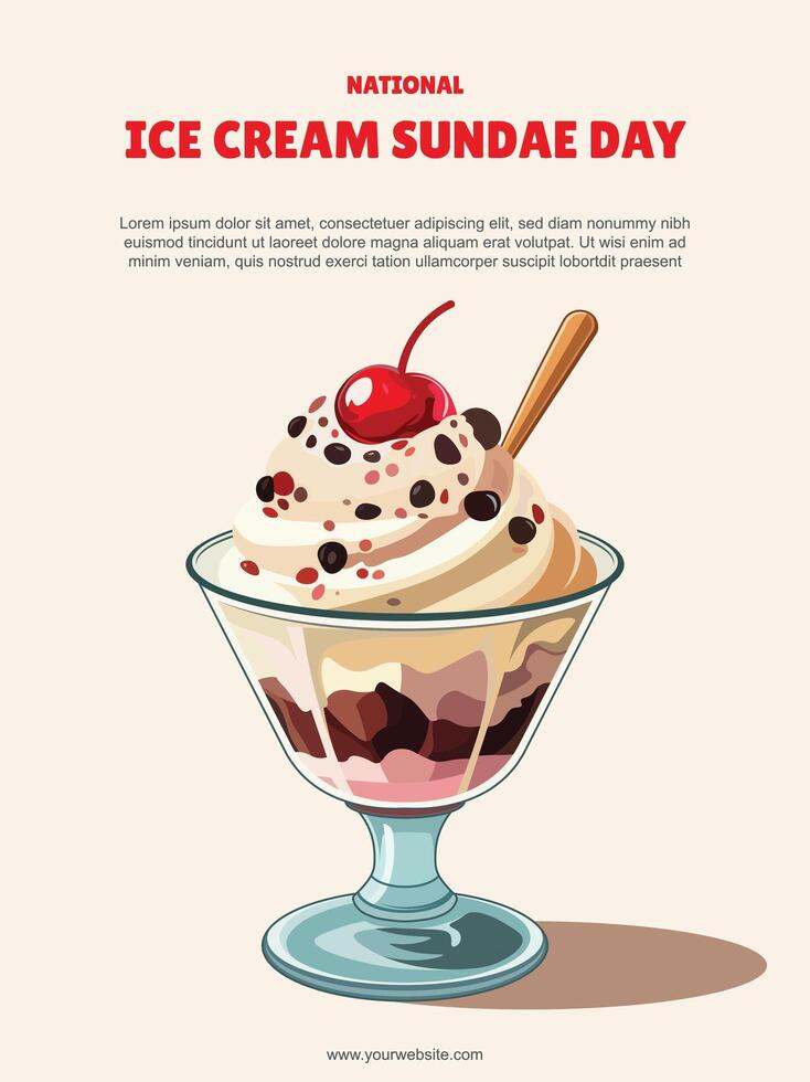 National Ice Cream Sundae Day background. 46469204 Vector Art at Vecteezy National Ice Cream Sundae Day background. 46469204 Vector Art at Vecteezy