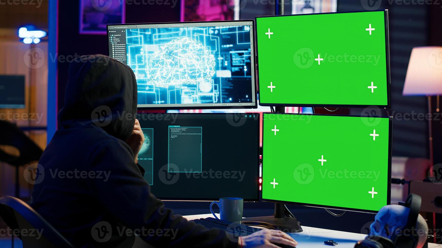 Rogue Computer Scientist Uses Ai Deep Learning And Green Screen Pc To Develop Malware Hacker