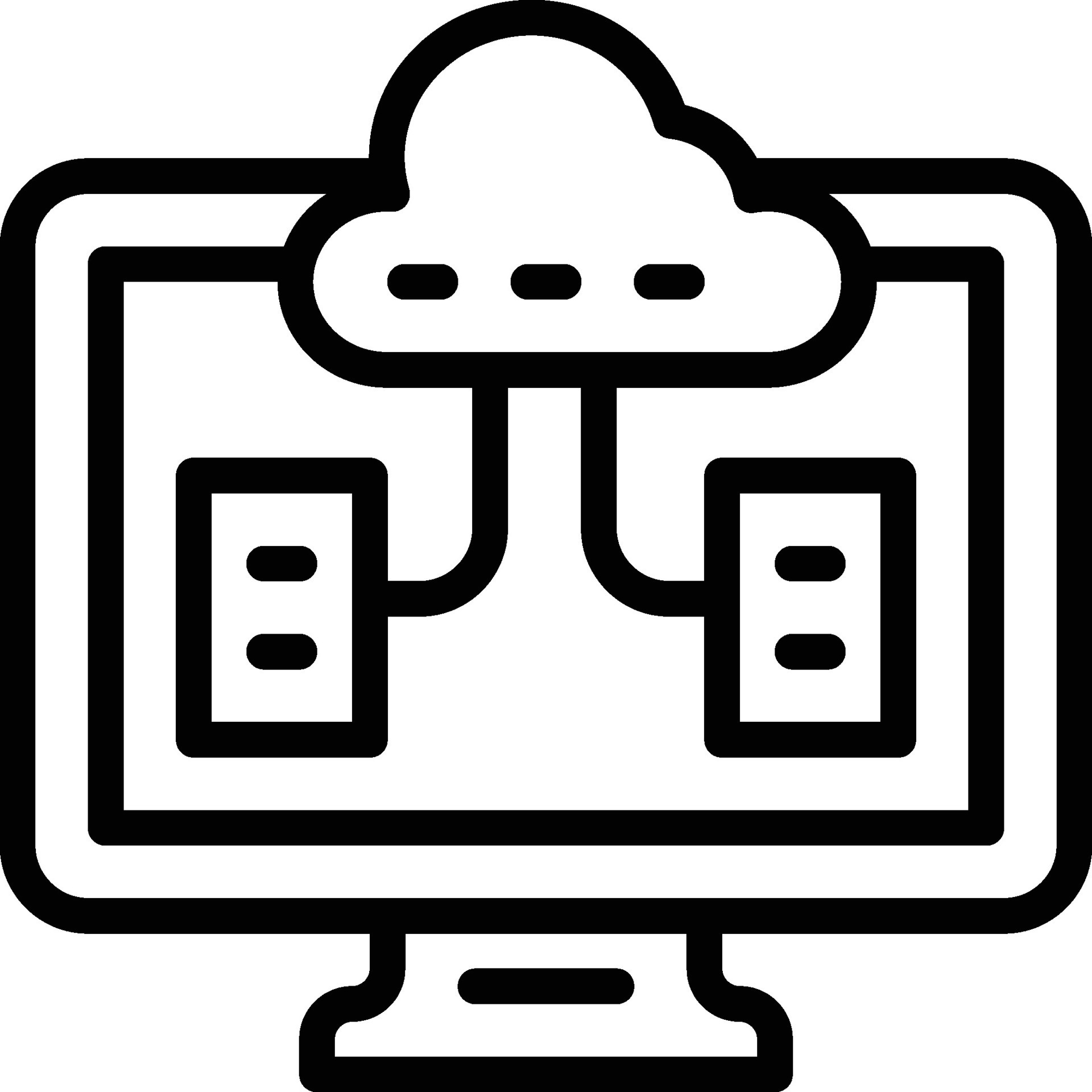 Cloud Server Icon. Cloud Computing Icon 46472212 Vector Art at Vecteezy