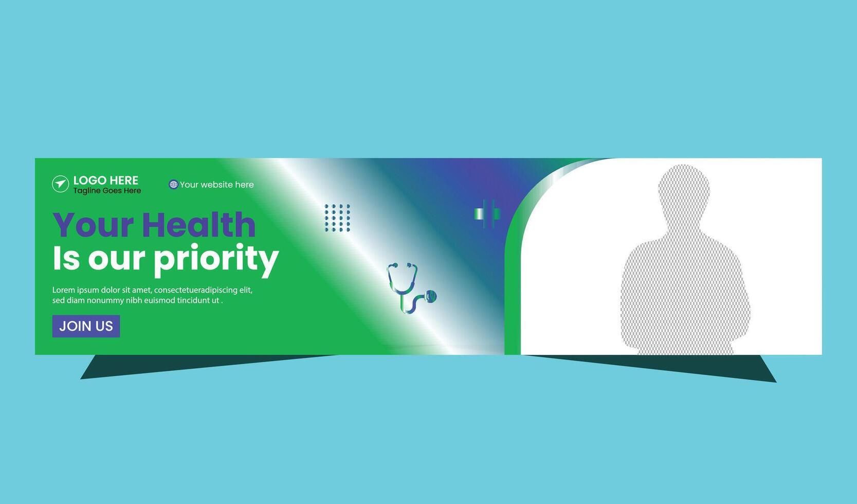 Medical Doctor Linkedin Cover Photo Design 46472823 Vector Art at Vecteezy