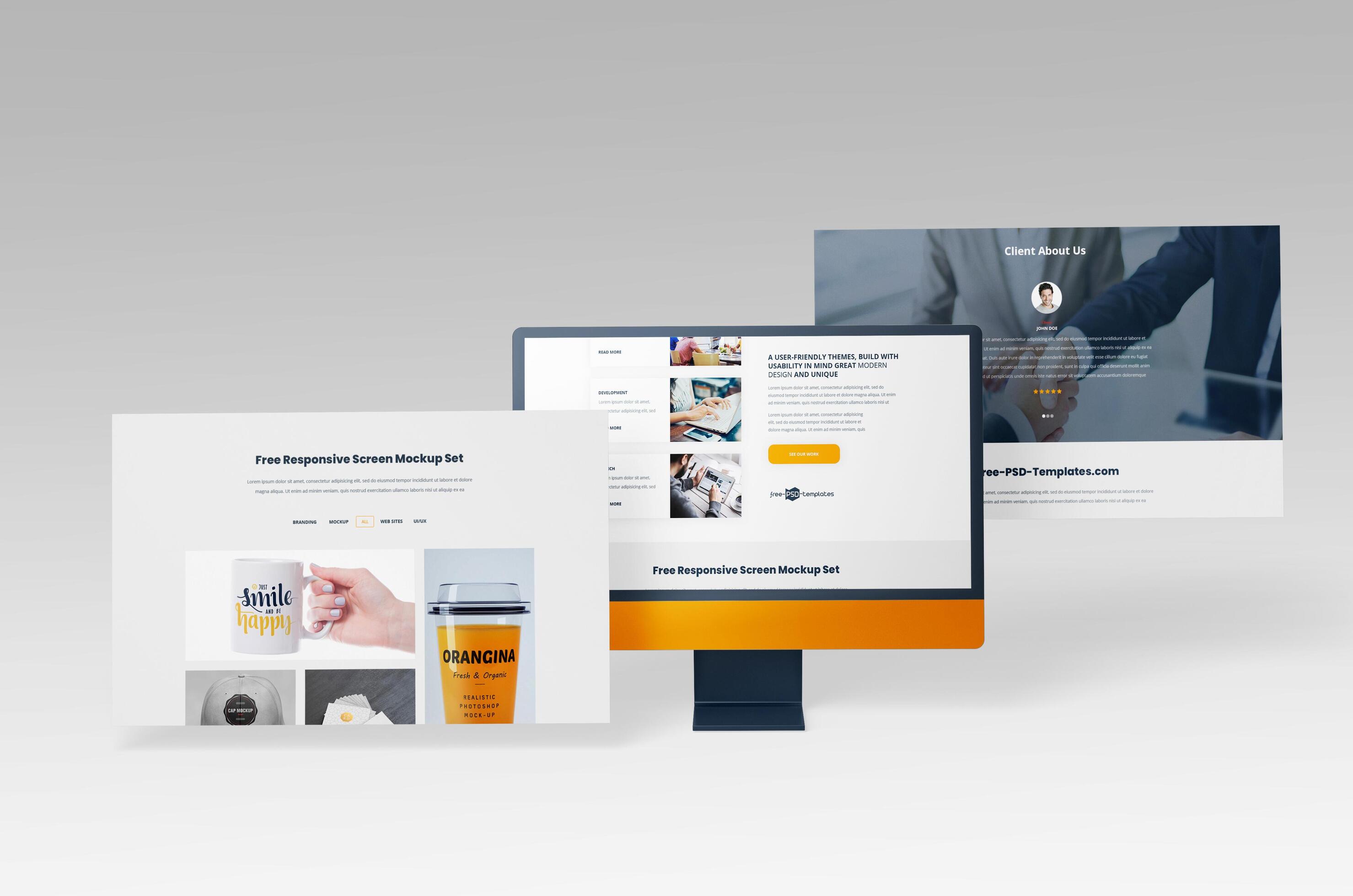 Realistic smartphone mockup. Device UI,UX mockup for presentation template. . Cellphone frame ...