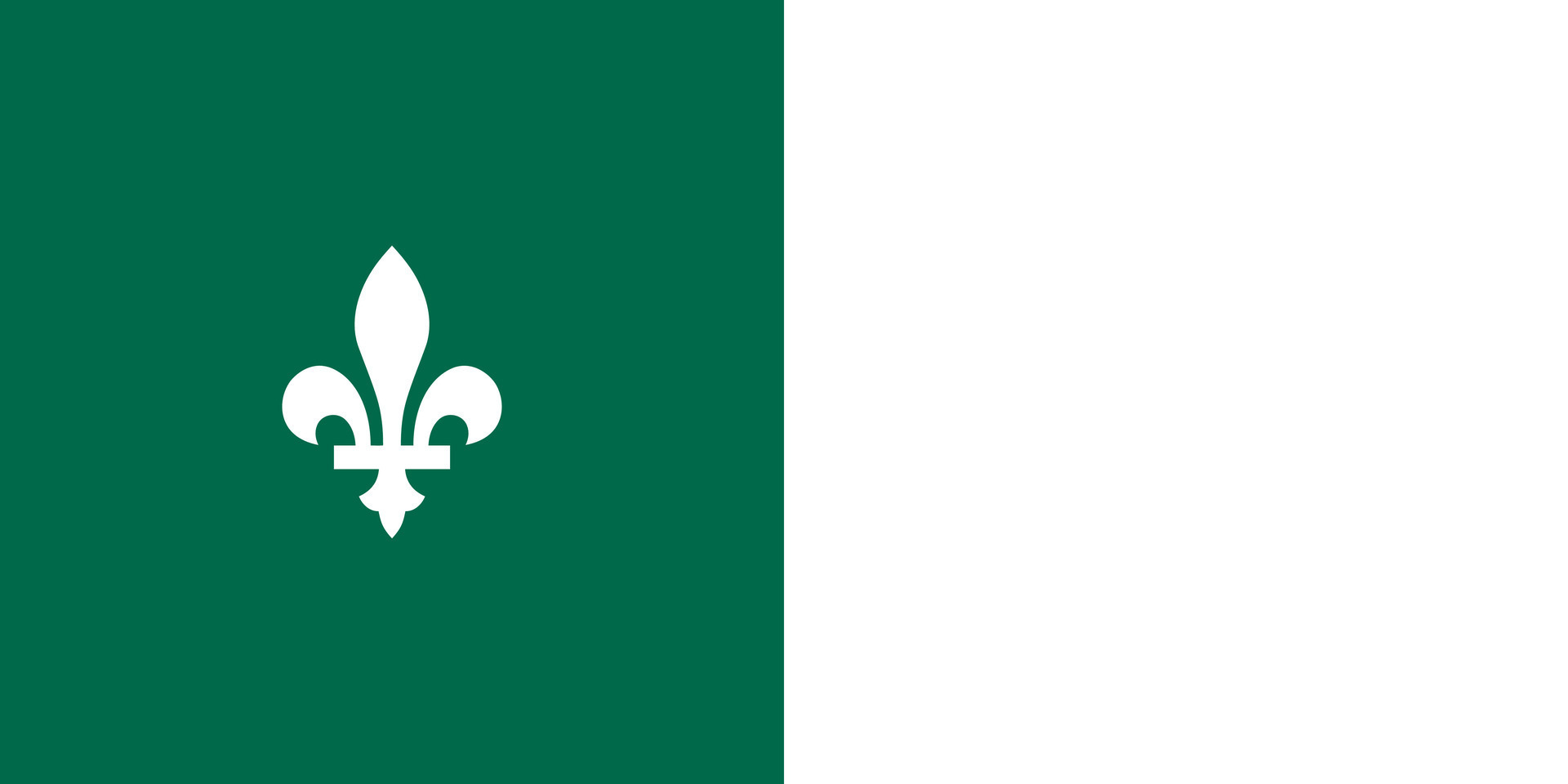 The Franco-Ontarian flag 46475503 Vector Art at Vecteezy