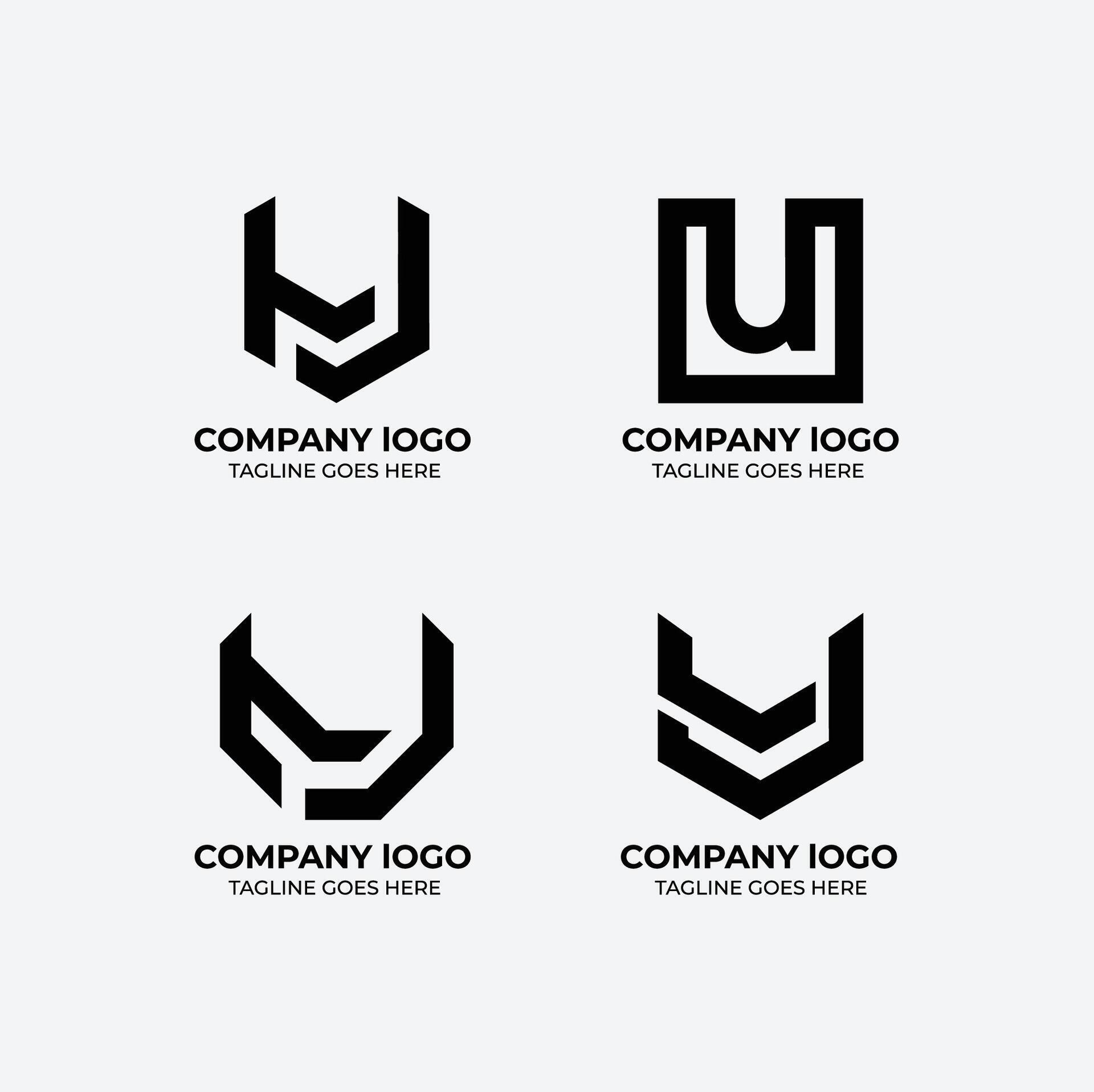 U logo set flat design template collection 46481355 Vector Art at Vecteezy