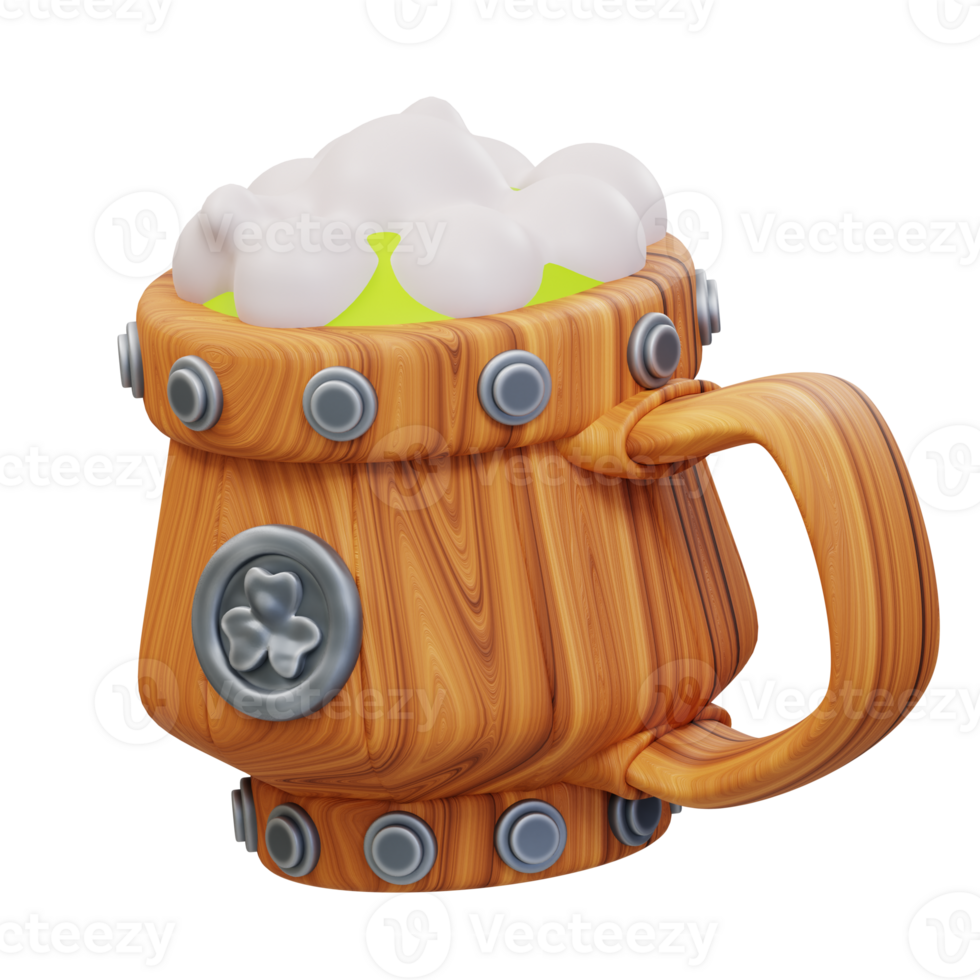 3d illustration wooden Beer Mug 46482826 PNG 3d illustration wooden Beer Mug 46482826 PNG