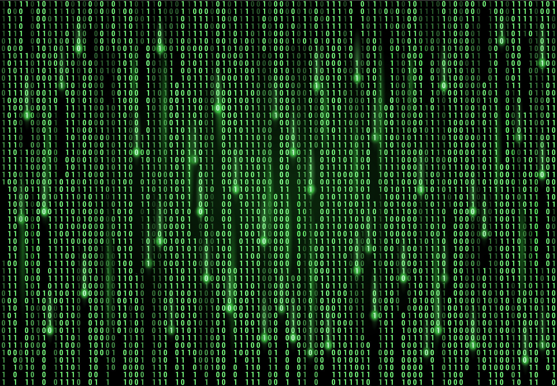 Binary code matrix background, digital technology 46482922 Vector Art ...