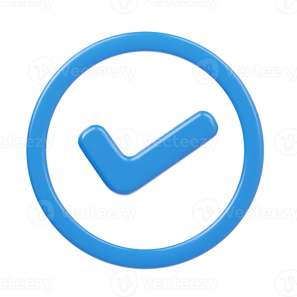 Accept icon 3d render illustration 46486713 PNG