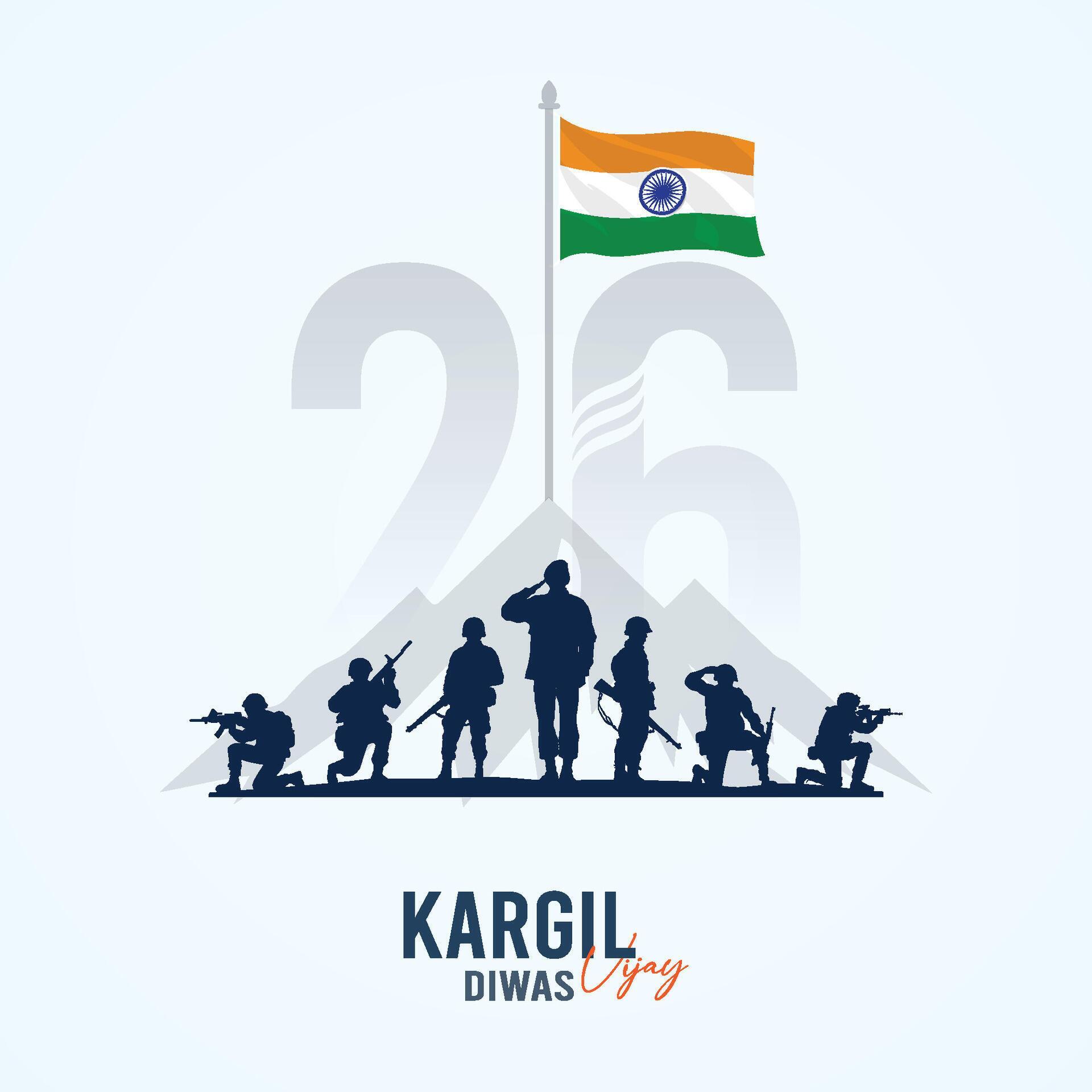 Kargil Vijay Diwas, illustration. , Art. Social Media Poster, 46487650 ... Kargil Vijay Diwas, illustration. , Art. Social Media Poster, 46487650 ...