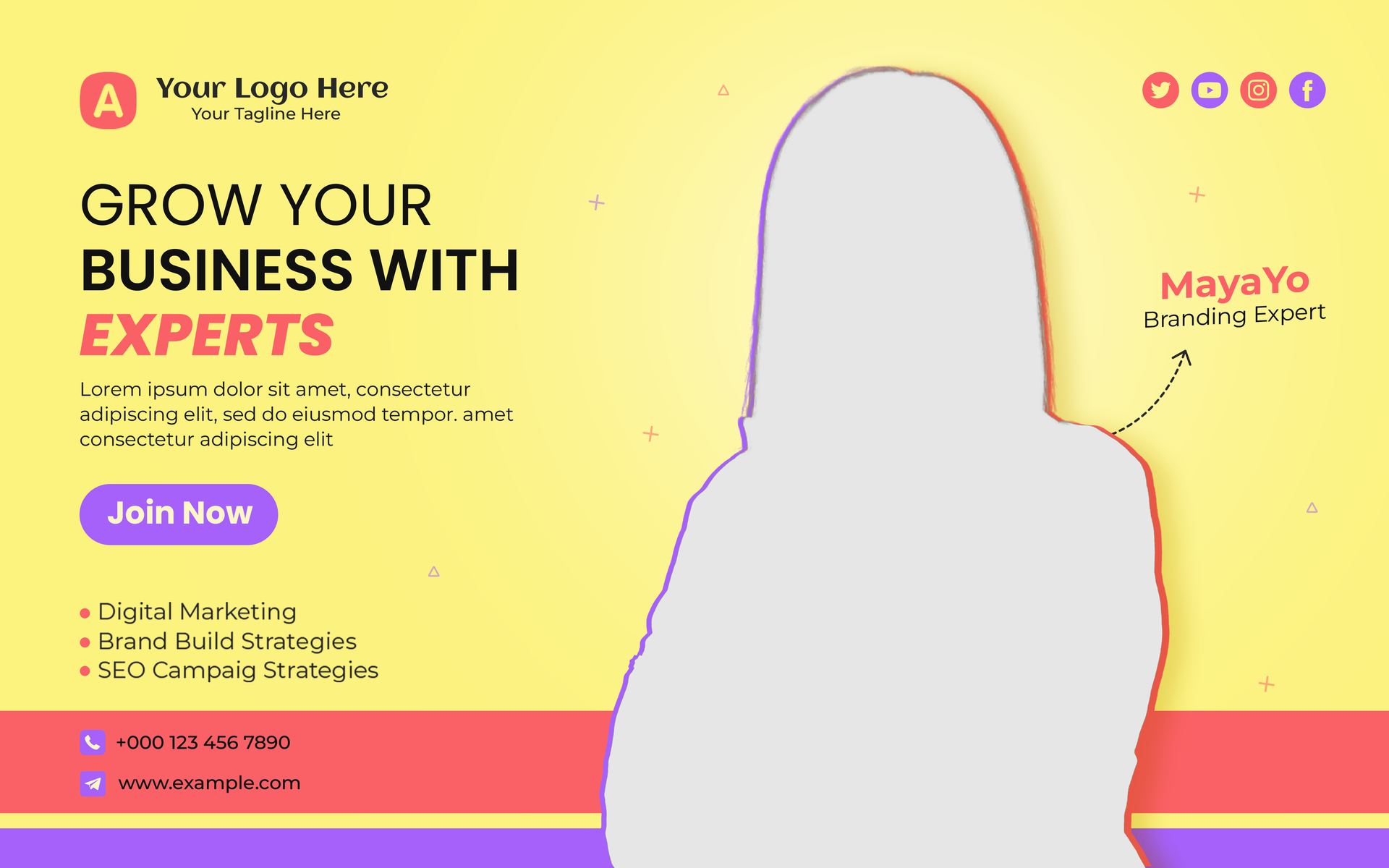 Professional Business Growth Banner Template 46492682 PSD Professional Business Growth Banner Template 46492682 PSD