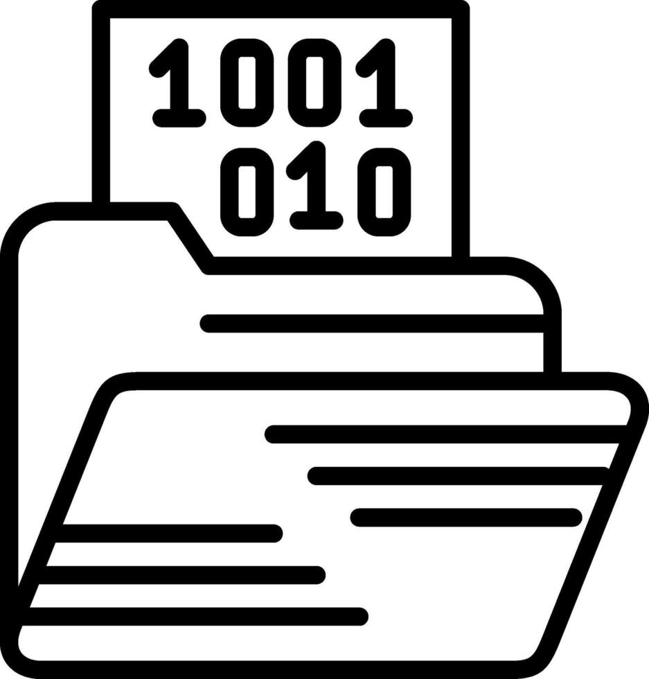 Binary Code Line Icon Design 46494721 Vector Art at Vecteezy