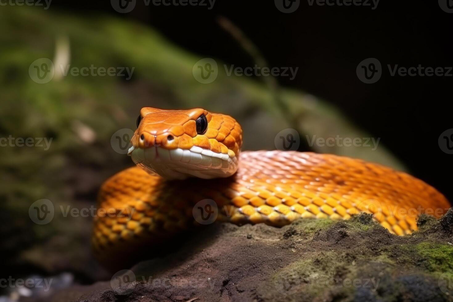 Colorful snake python cobra viper forest hiding waiting for prey ...