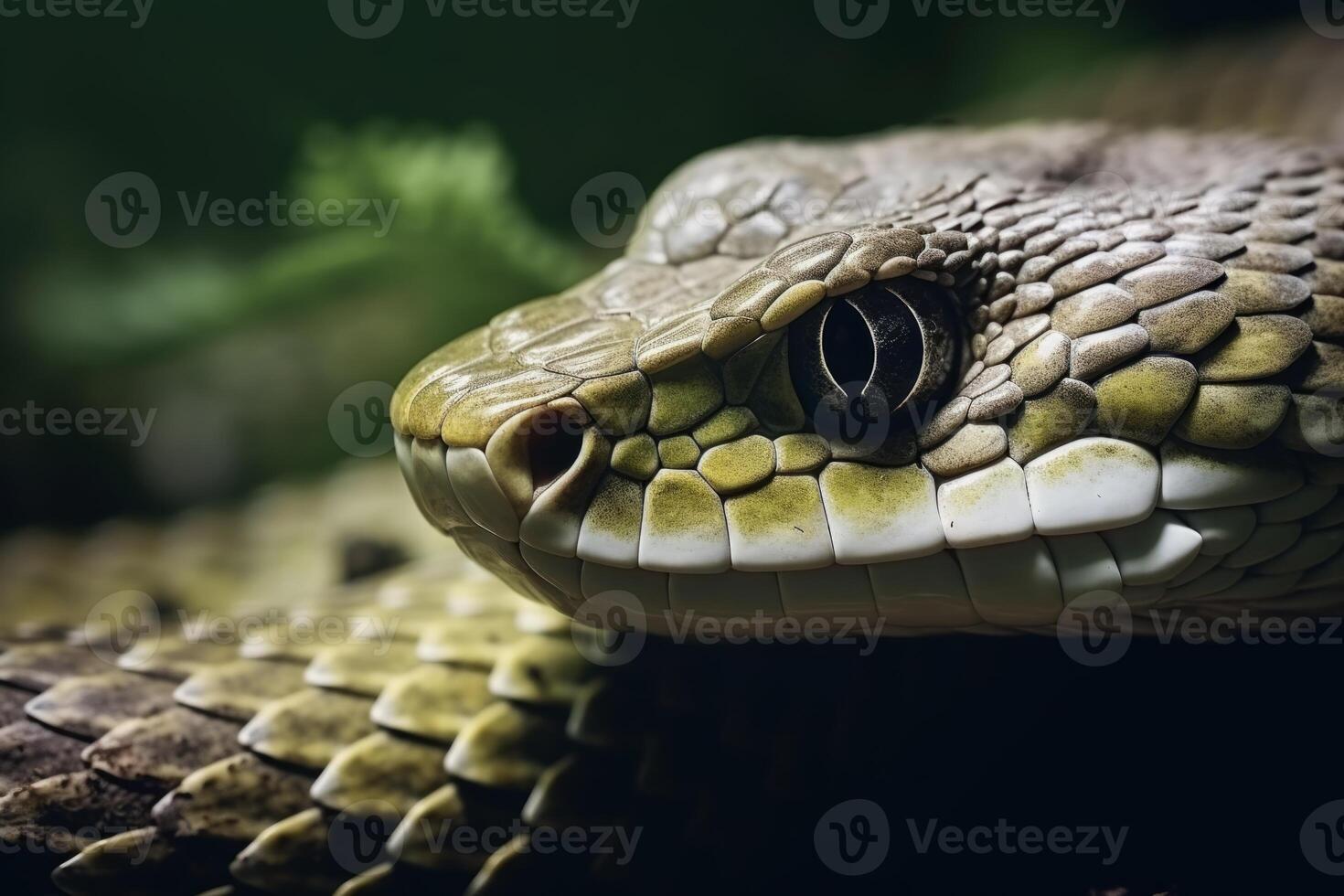 Colorful snake python cobra viper forest hiding waiting for prey ...
