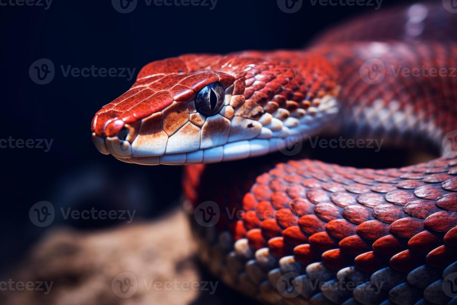 Colorful snake python cobra viper forest hiding waiting for prey ...