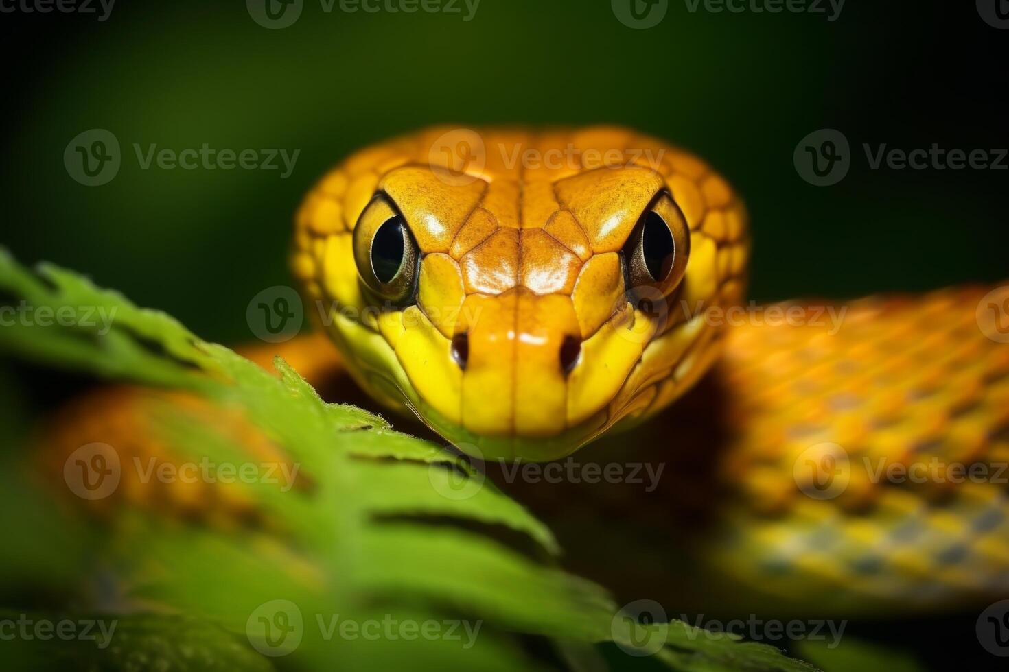 Colorful snake python cobra viper forest hiding waiting for prey ...