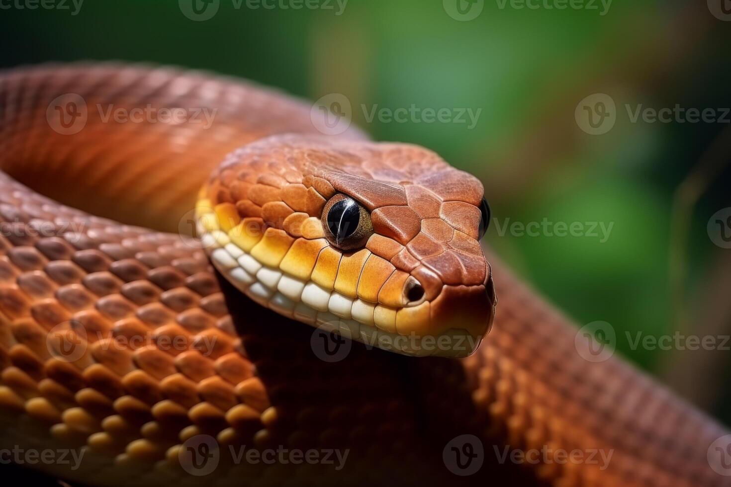 Colorful snake python cobra viper forest hiding waiting for prey ...