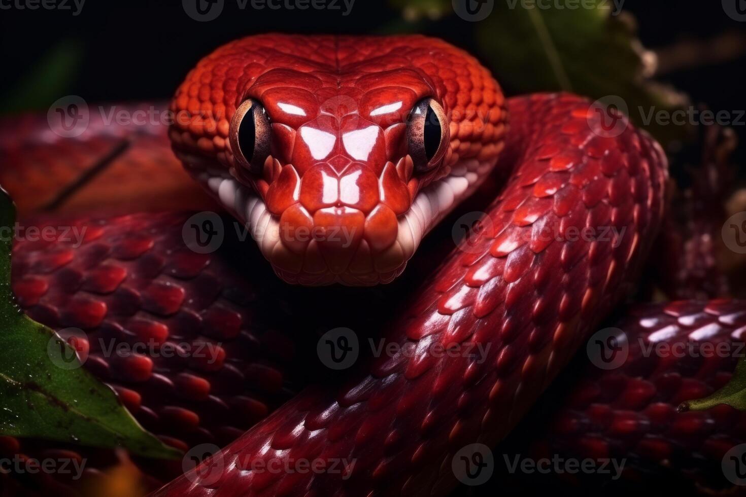 Colorful snake python cobra viper forest hiding waiting for prey ...