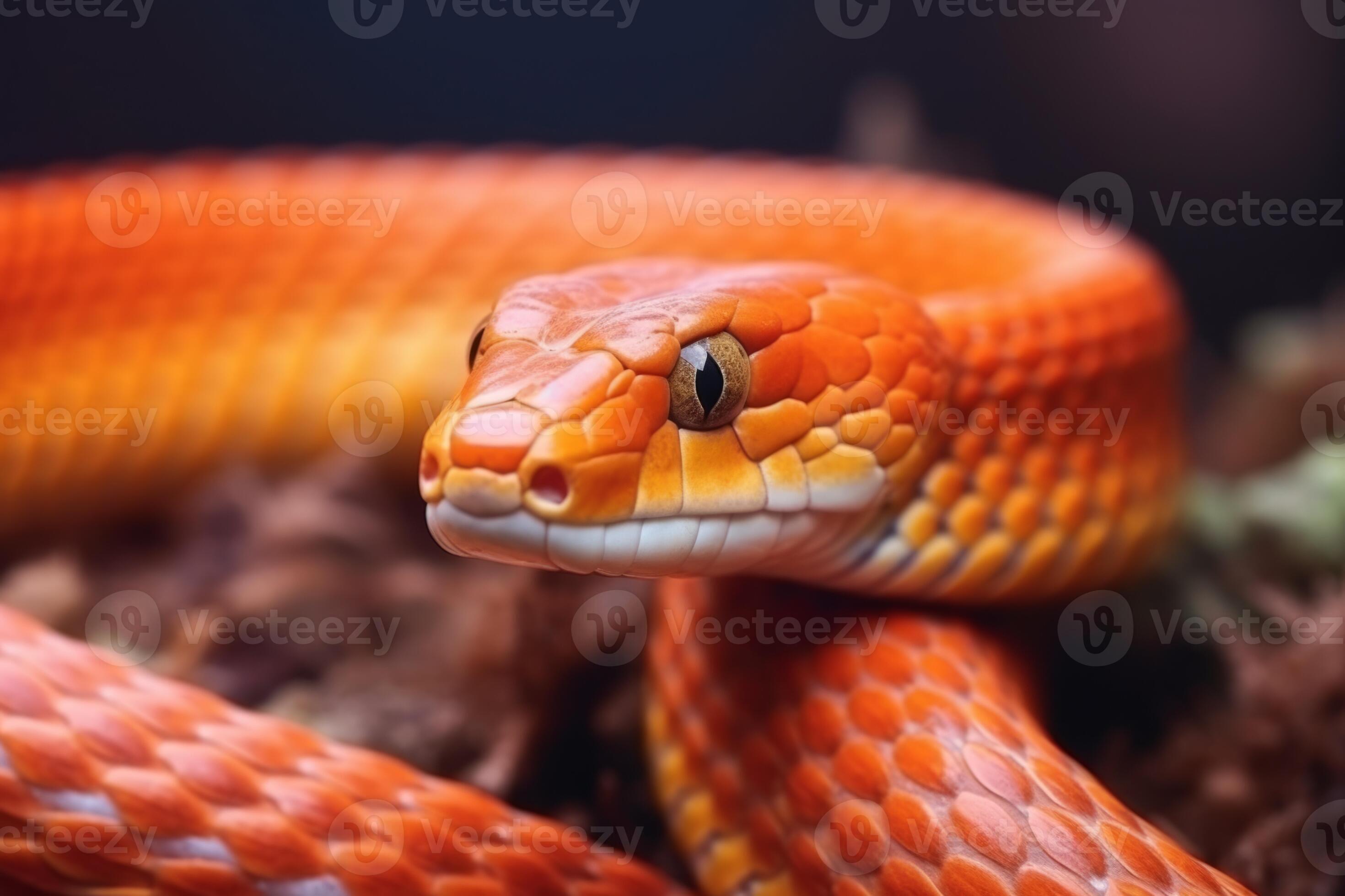 Colorful snake python cobra viper forest hiding waiting for prey ...