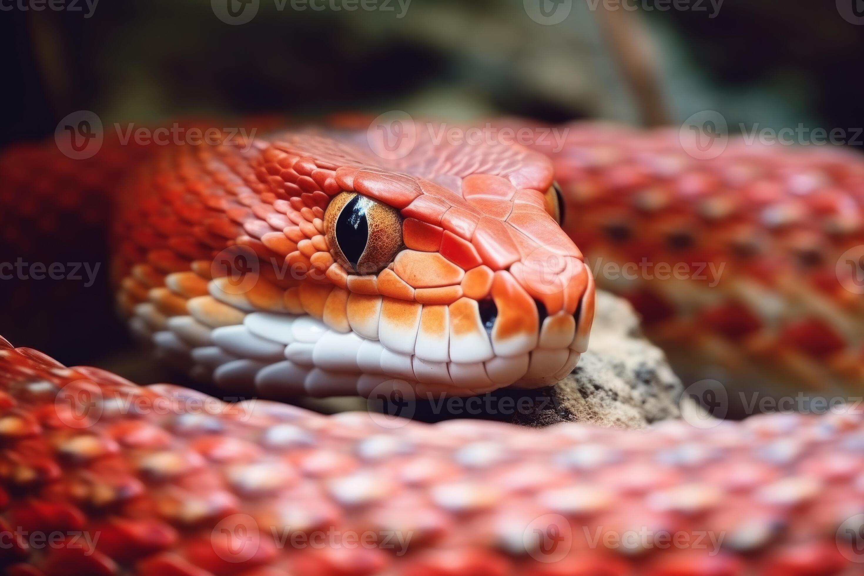 Colorful snake python cobra viper forest hiding waiting for prey ...