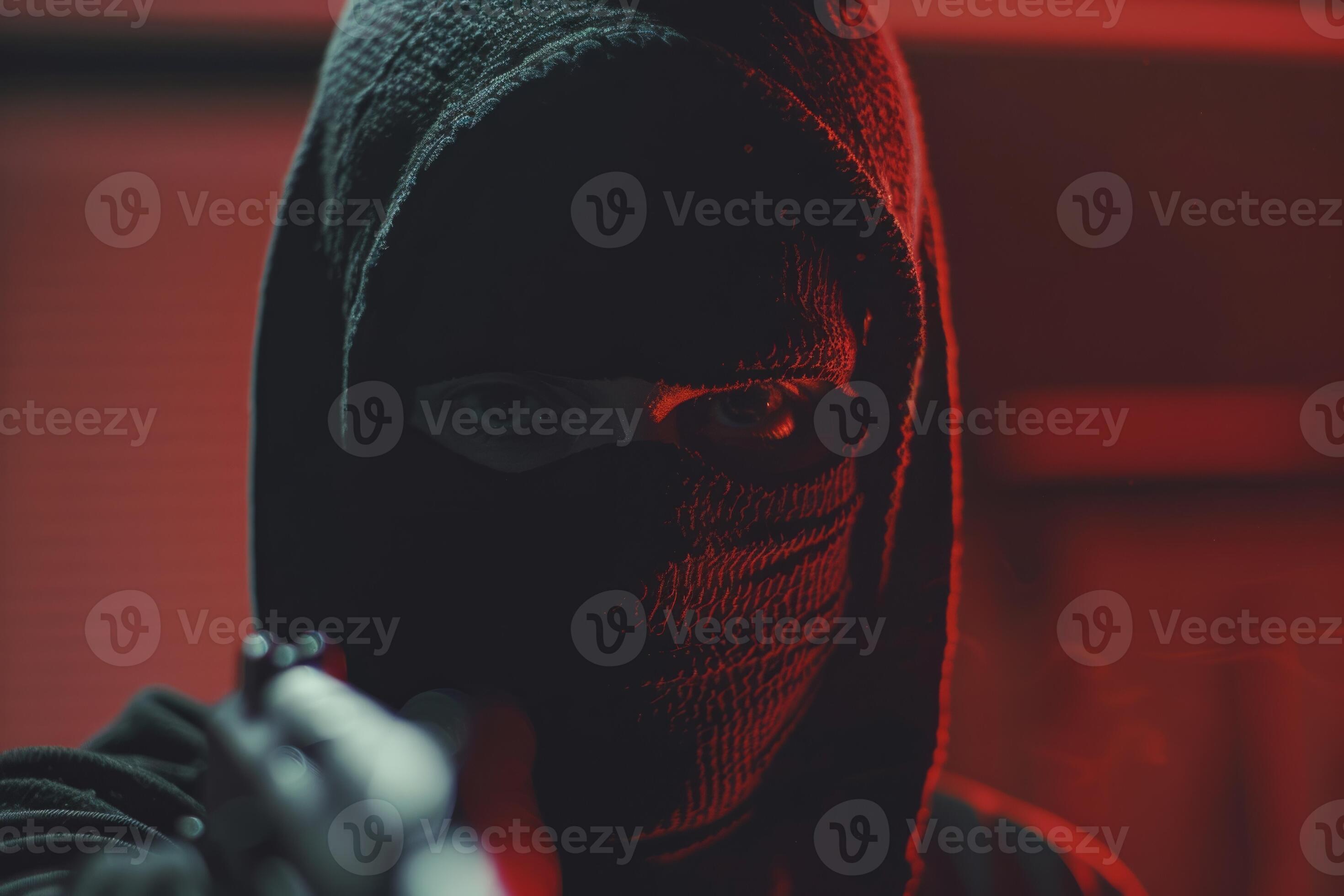 Burglar thief robbing house criminal activity robbery burglary mask crime scene stealing mugger ...