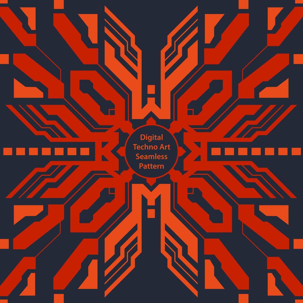 Digital Techno Art Seamless Pattern 46523398 Vector Art at Vecteezy