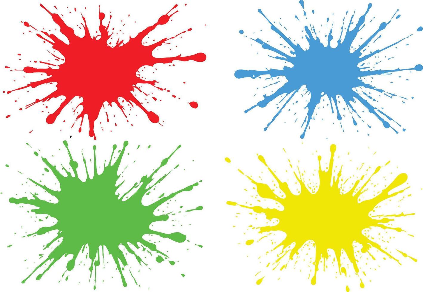 ink splash set 46529460 Vector Art at Vecteezy