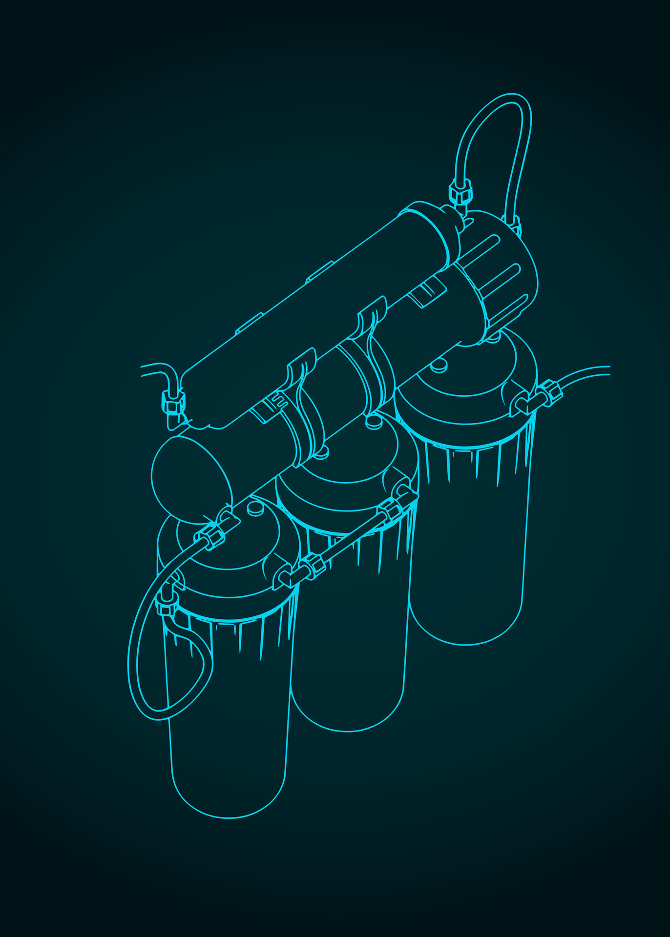 Reverse osmosis system isometric blueprint 46530005 Vector Art at Vecteezy Reverse osmosis system isometric blueprint 46530005 Vector Art at Vecteezy