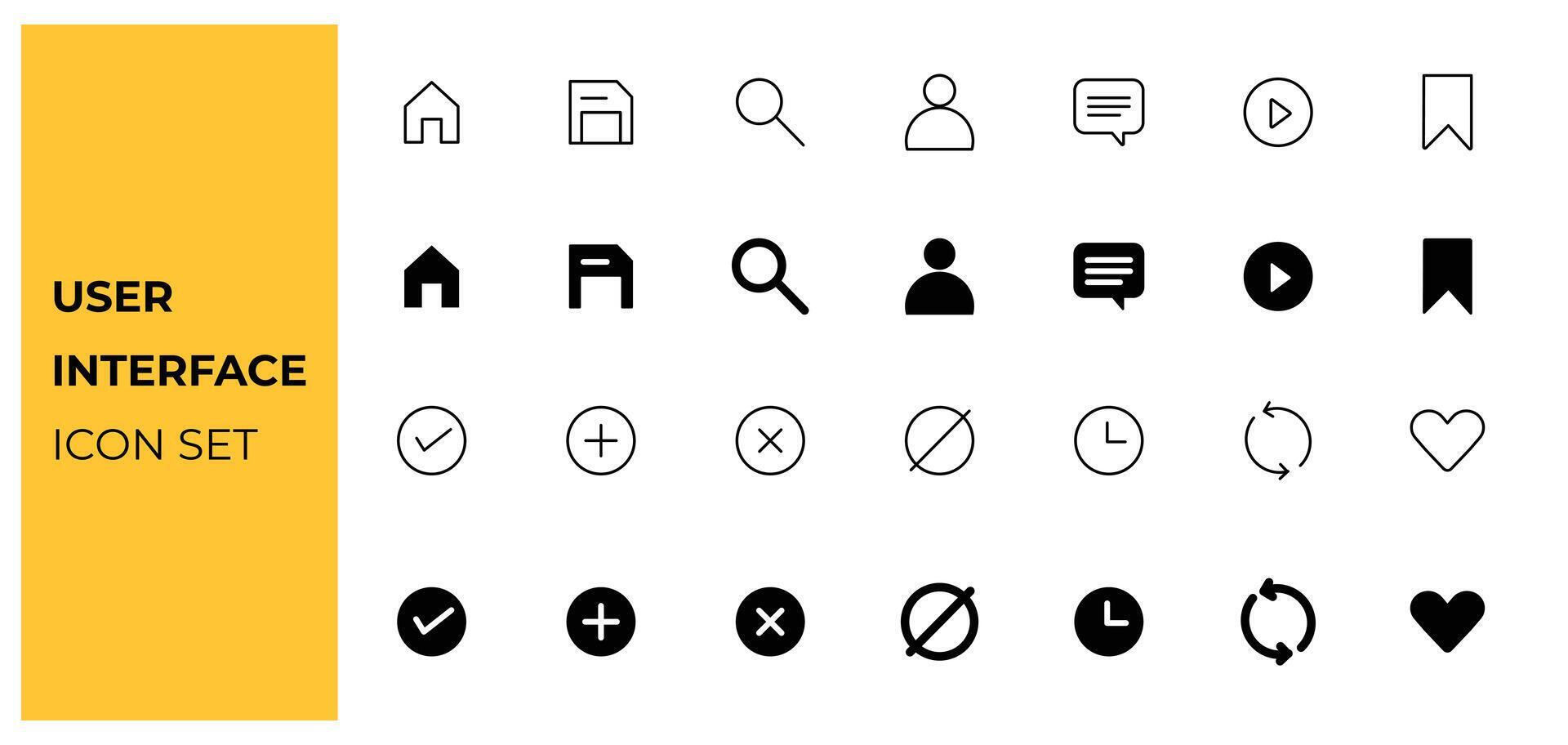 Ux Ui Line Icon Set Basic Essential Ux Ui Kit User Interface 46530898