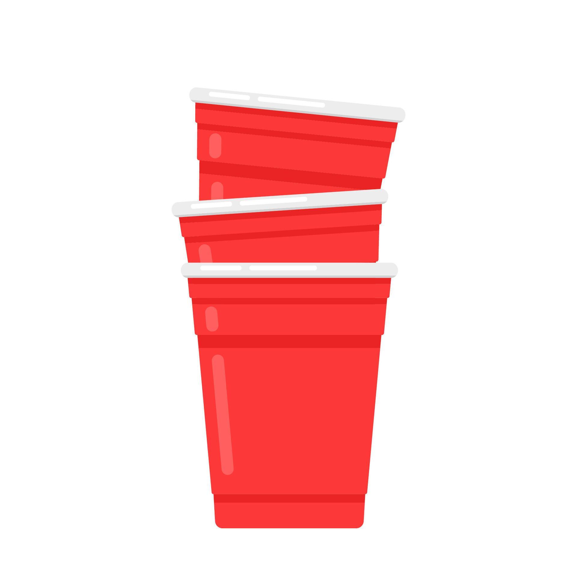 Plastic Cups Red Beer Pong Plastic Cups With Ball Traditional