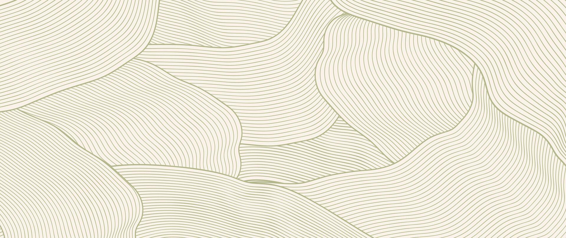 Abstract Line Art Background Minimalist Pencil Hand Drawn Contour
