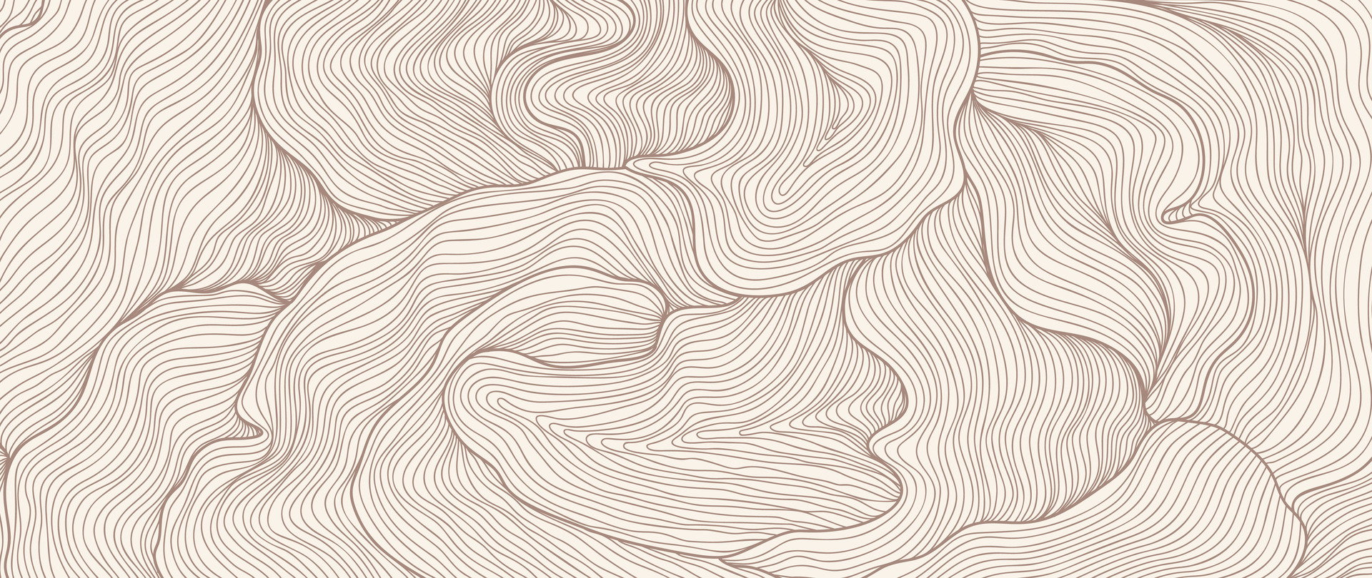 Abstract Line Art Background Minimalist Pencil Hand Drawn Contour Doodle Scribble Curve Lines