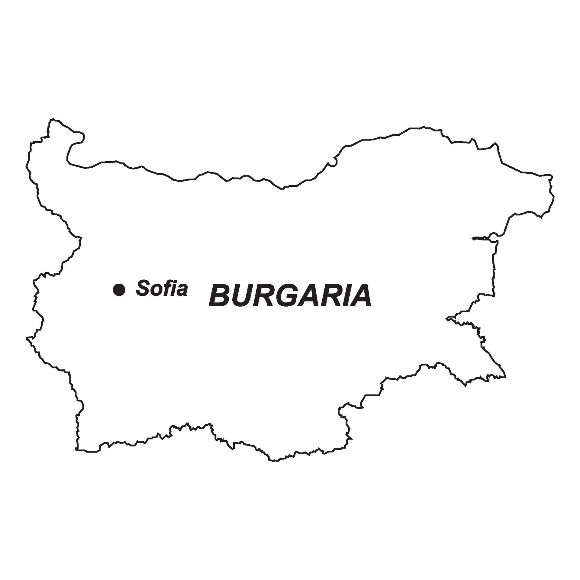 Bulgaria Map Icon 46538987 Vector Art At Vecteezy