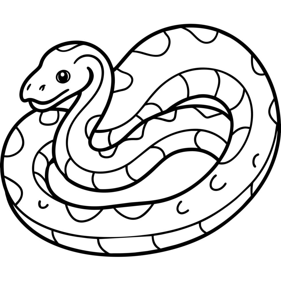 Amethystine Python rests icon illustration 46539015 Vector Art at Vecteezy