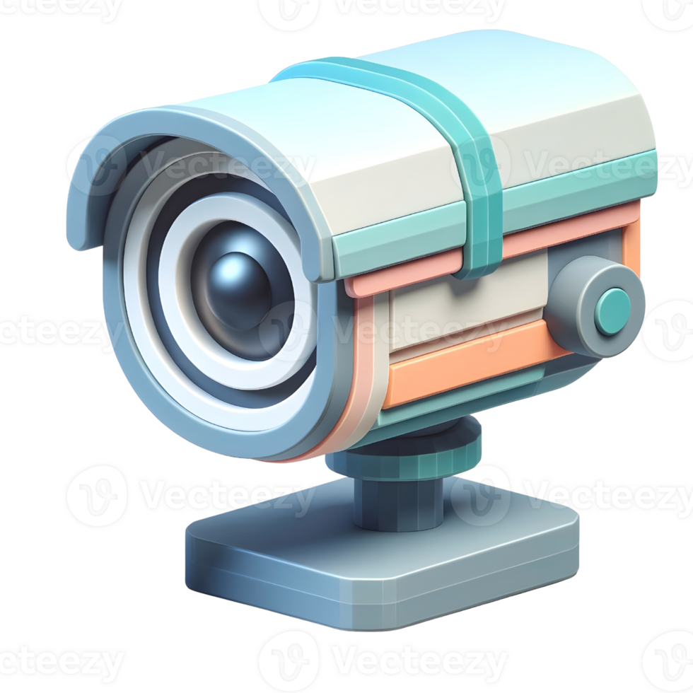 Home Security Camera 3d Icon Illustration Pastel Color 46542256 Png