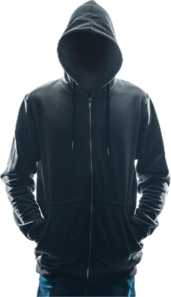 Person in Black Hoodie with Hidden Face. 46543252 PNG