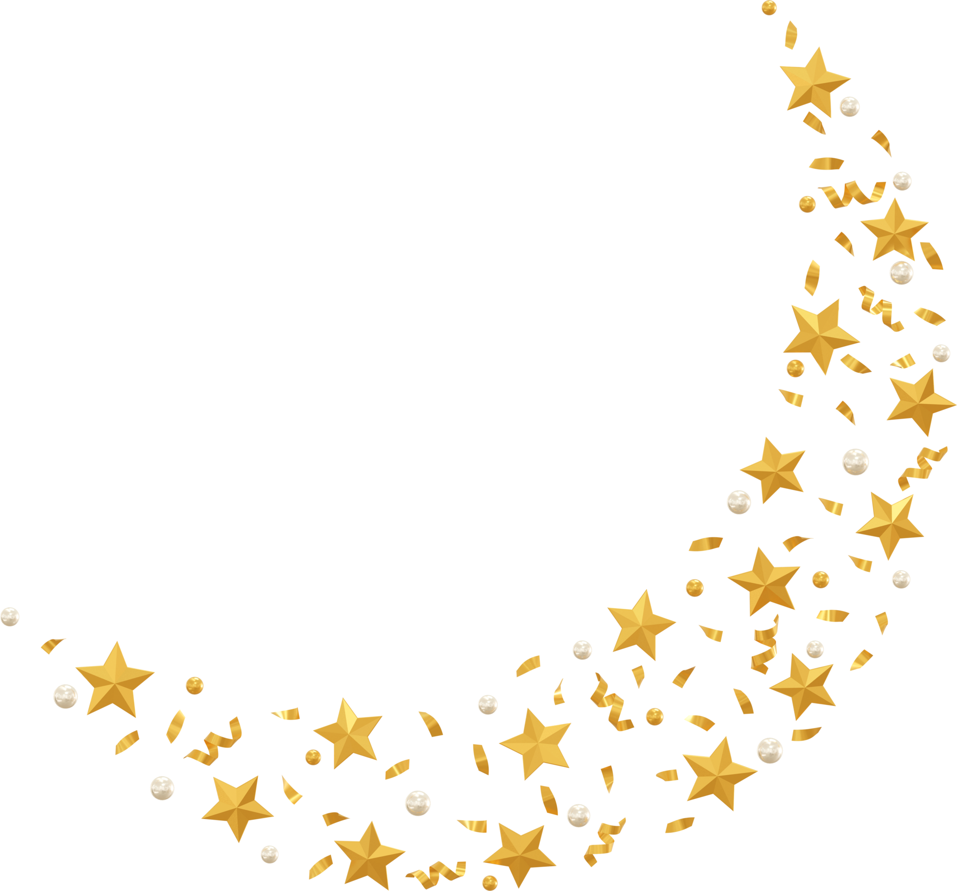 golden star confetti 46543816 PNG