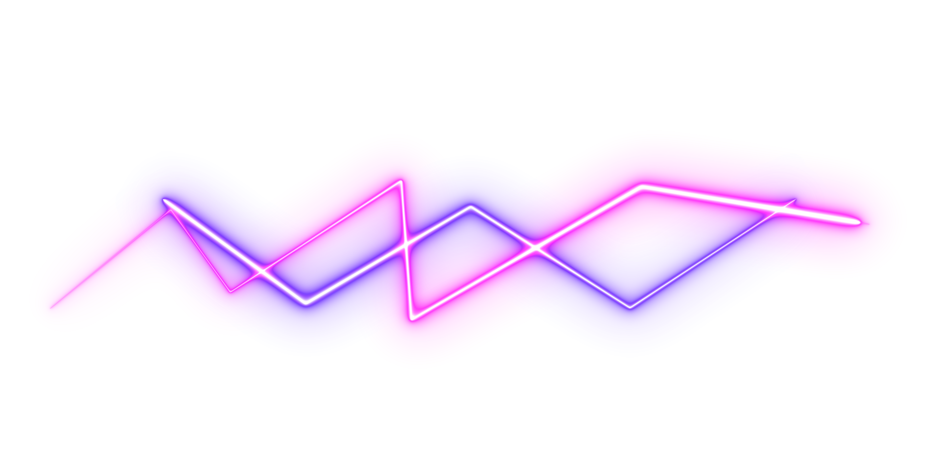 Abstract neon laser line zigzag retro style 80s 46544709 PNG