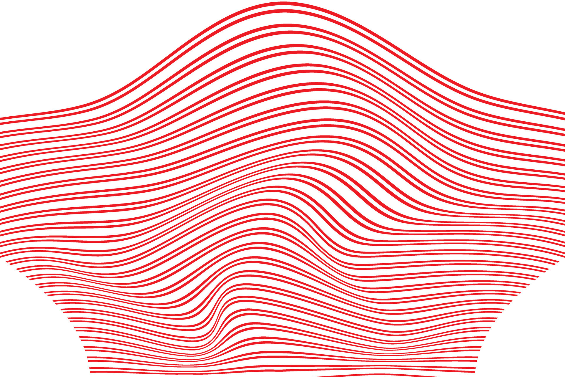 Simple Abstract Red Color Geometric Wavy Line Pattern A Red Abstract Pattern With Lines In Red