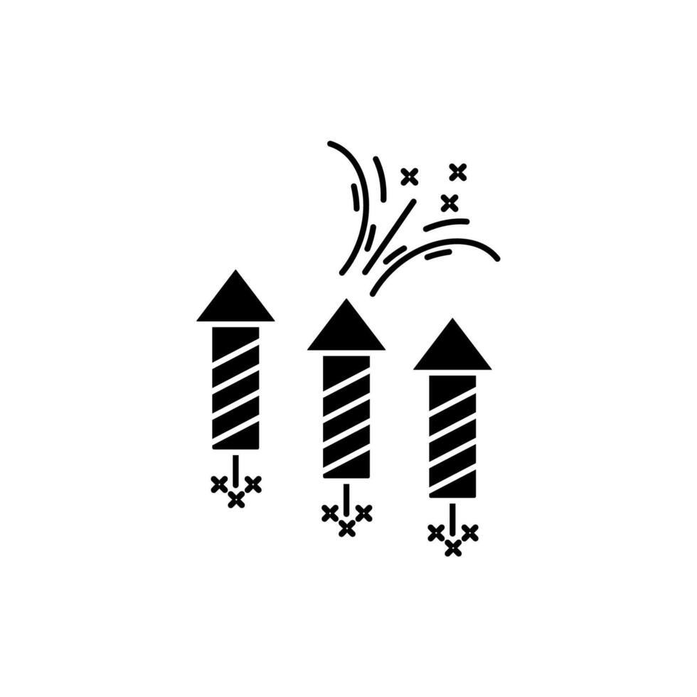 Fireworks Concept Line Icon Simple Element Illustration Fireworks