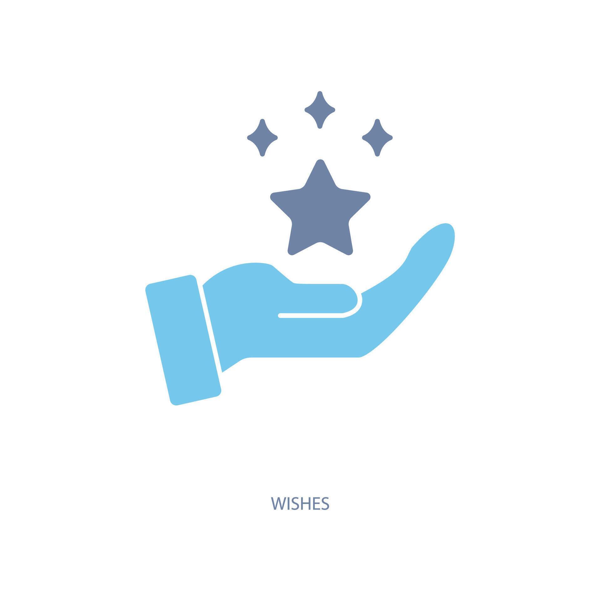 wishes concept line icon. Simple element illustration. wishes concept ...