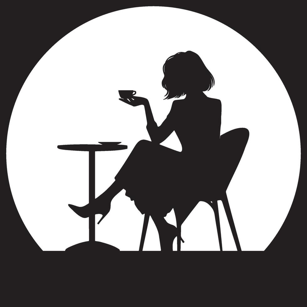 Fashion Woman Drink Coffee Illustration. 46557611 Vector Art at Vecteezy Fashion Woman Drink Coffee Illustration. 46557611 Vector Art at Vecteezy