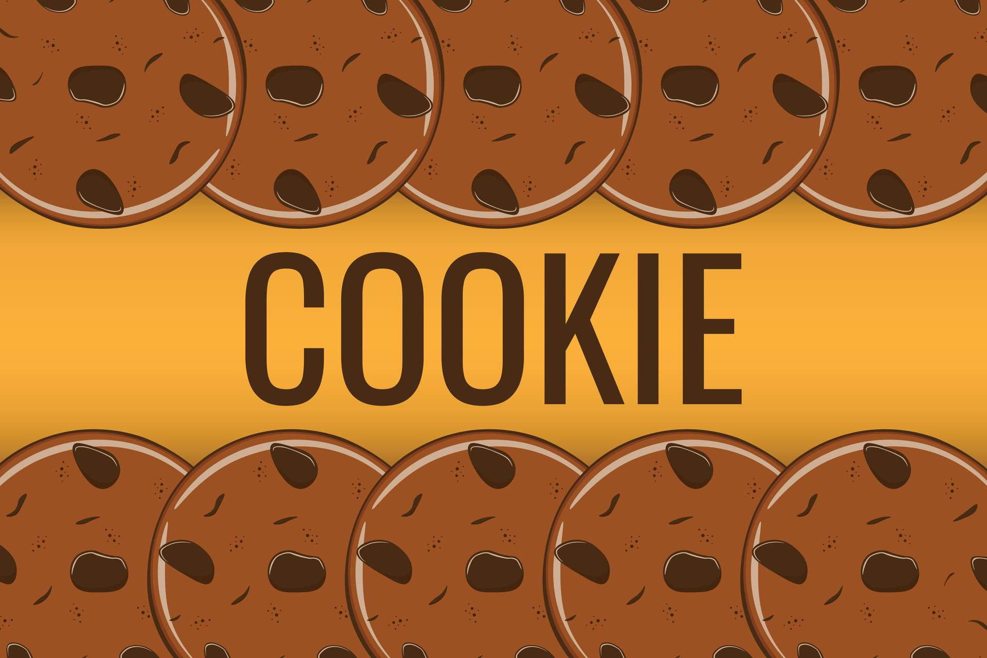 Frame of cookie banner. Gingerbread cookies with chocolate drops 46568907 Vector Art at Vecteezy