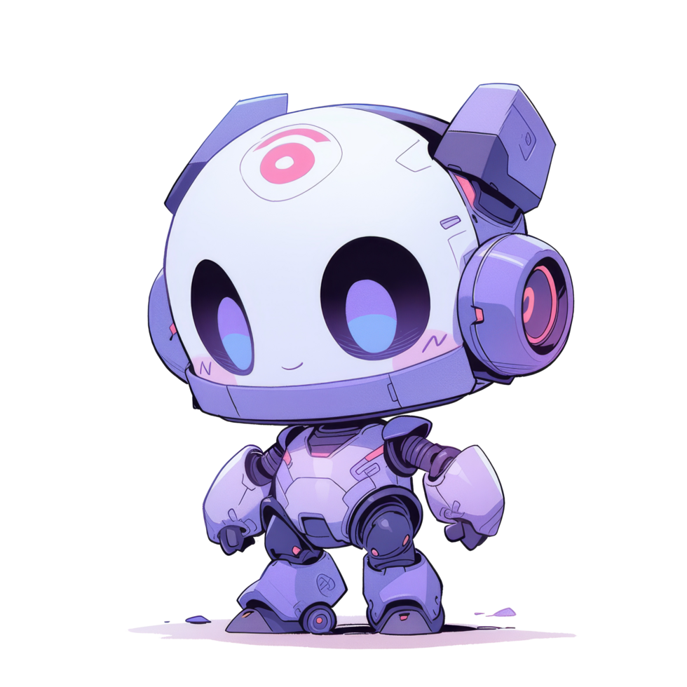 Cool robot character ilustration for tshirt design 46572382 PNG