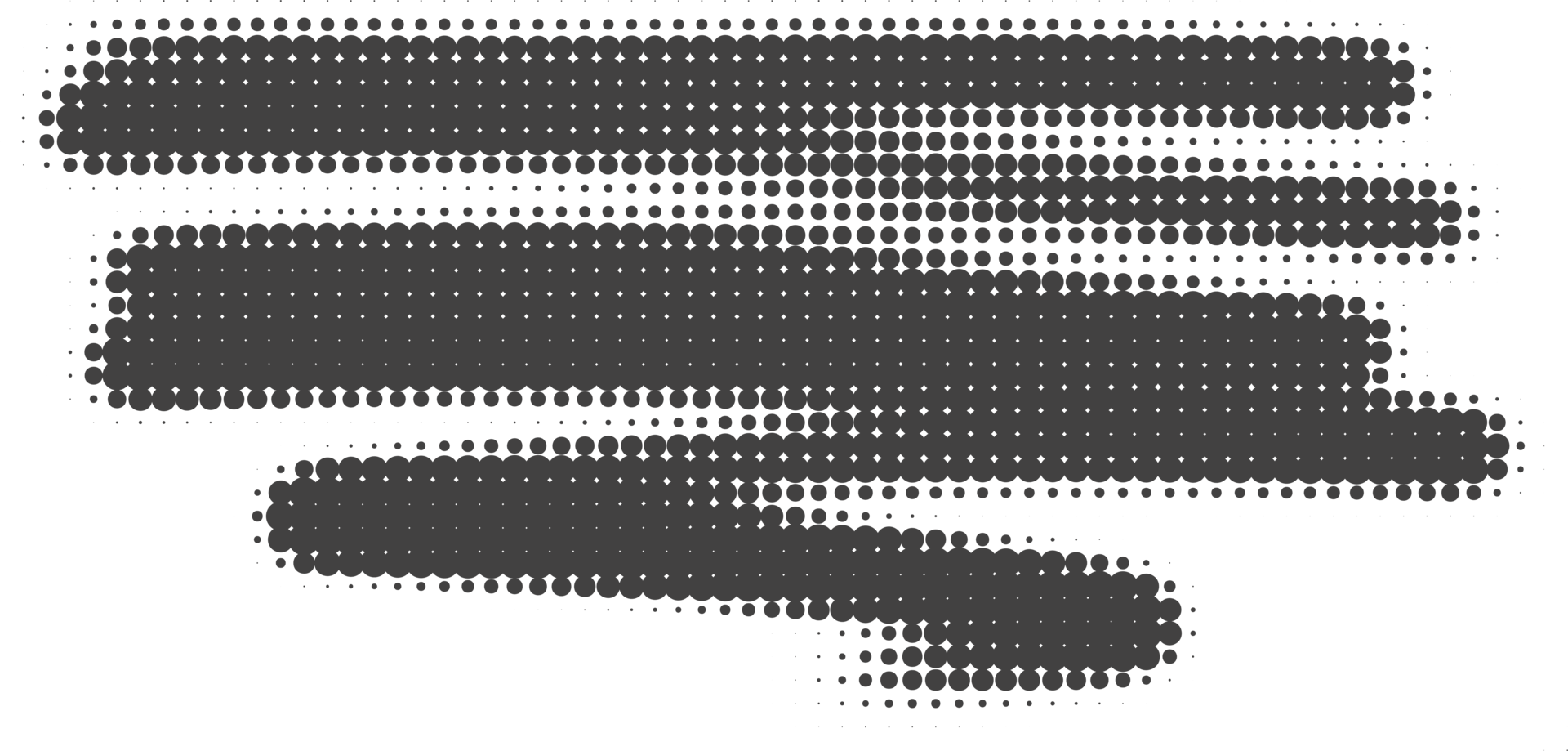 Halftone noisy gradient paint brush stroke. Dotted blobs. Abstract grunge element. 46572466 PNG